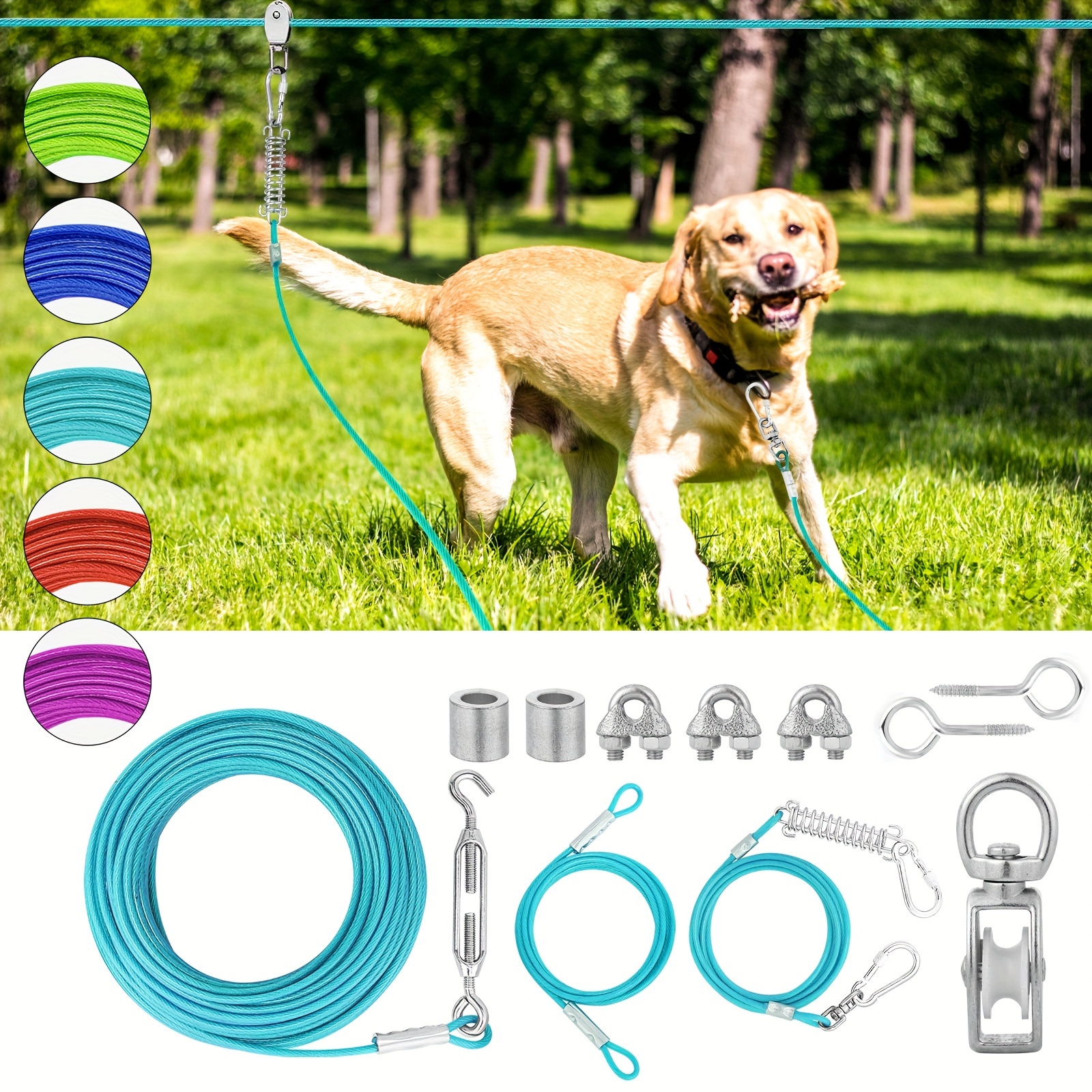 Cable dog leash store