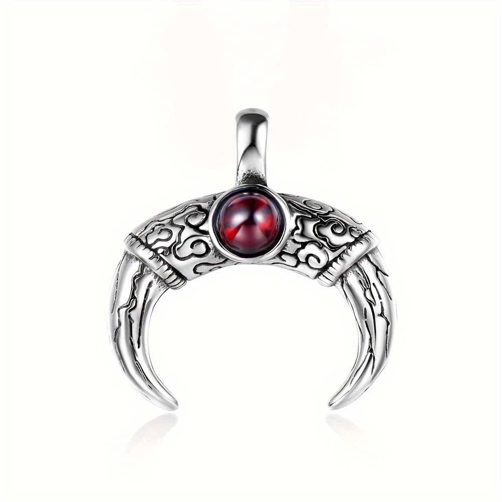 A European American Stainless Steel Mayan Ox Horn Collar Red - Temu ...