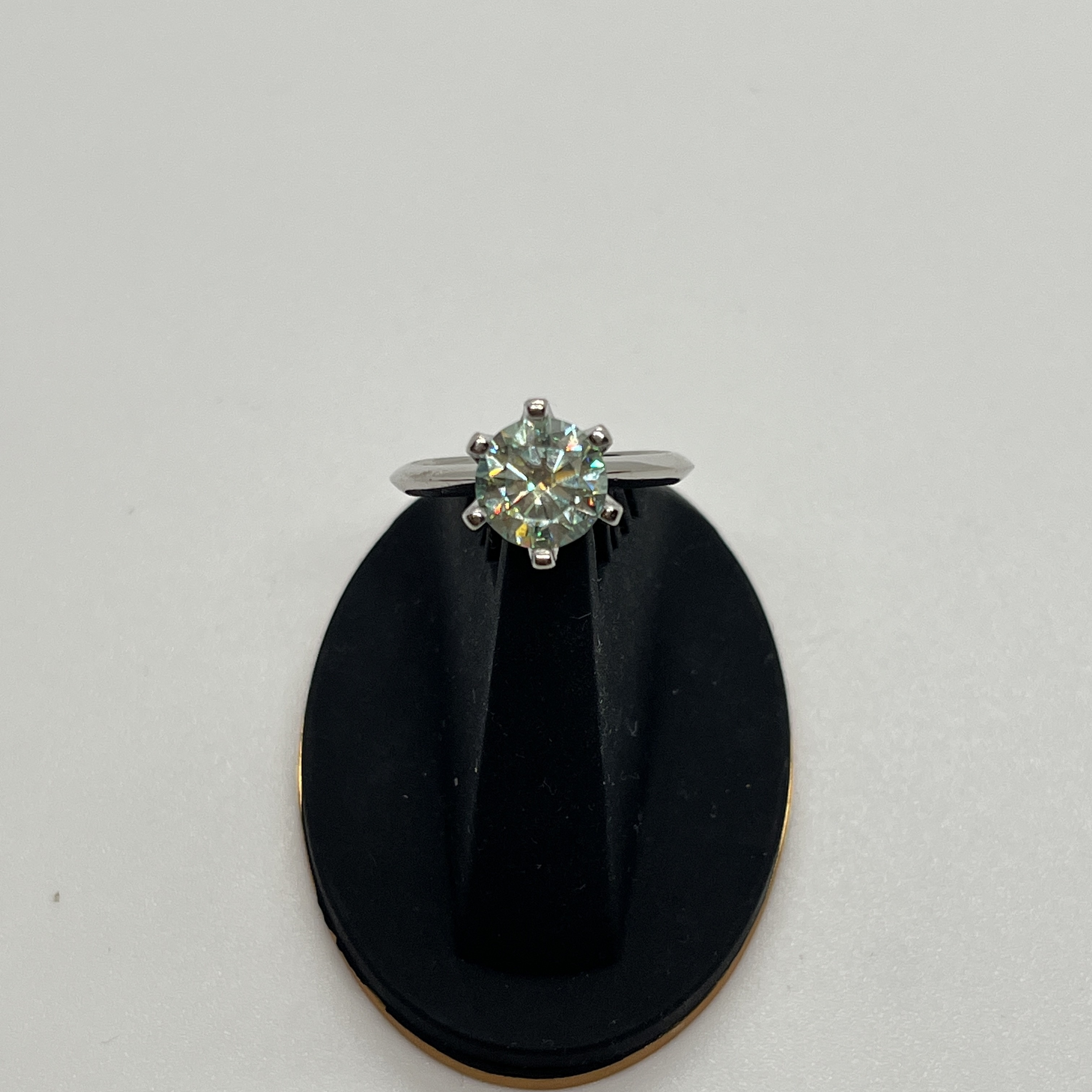 Classic Light Blue Round Cut Moissanite Ring Girl S925 - Temu United ...