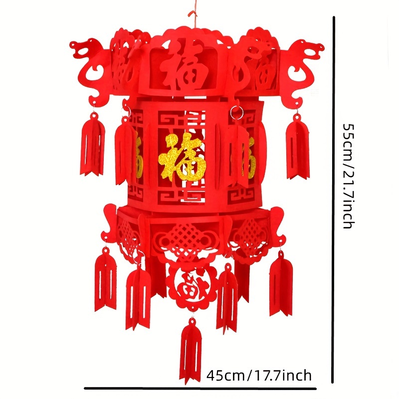 Red Chinese Lanterns Chinese New Year Decoration Chinese New - Temu New ...