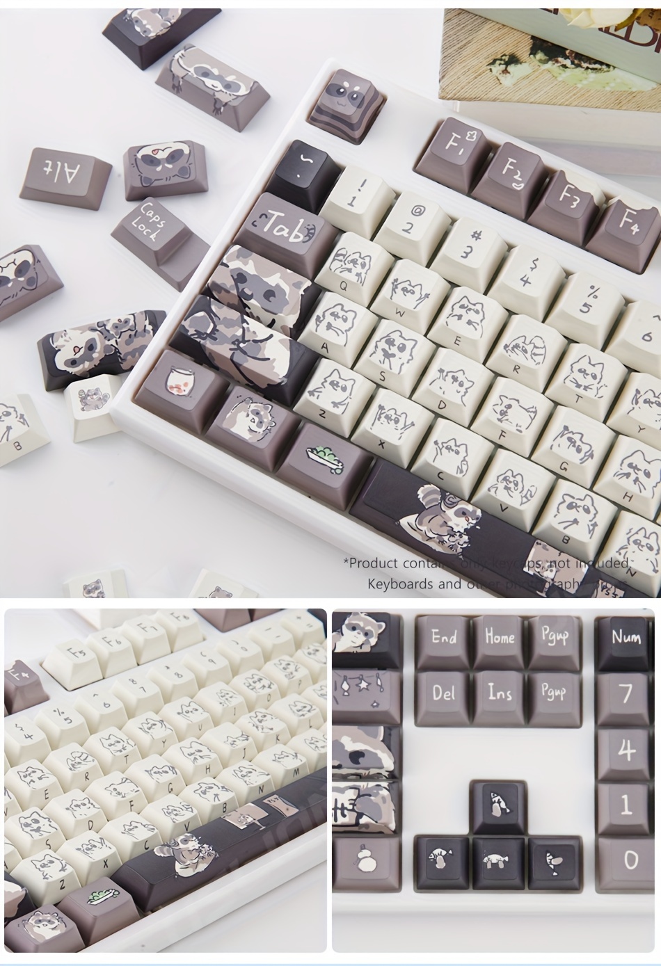 148 Keys Mda/cherry Profile Keycaps Side - Temu