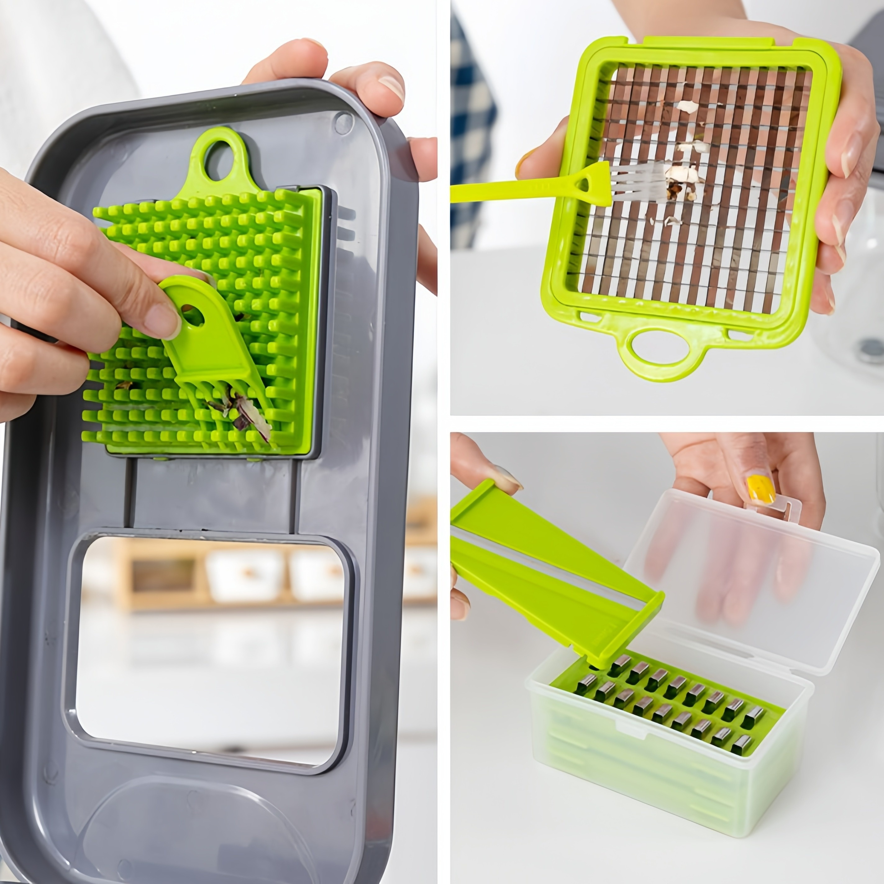 "versatile" 6-in-1 Mandolin Slicer Set For Kitchen - Stainless Steel ...