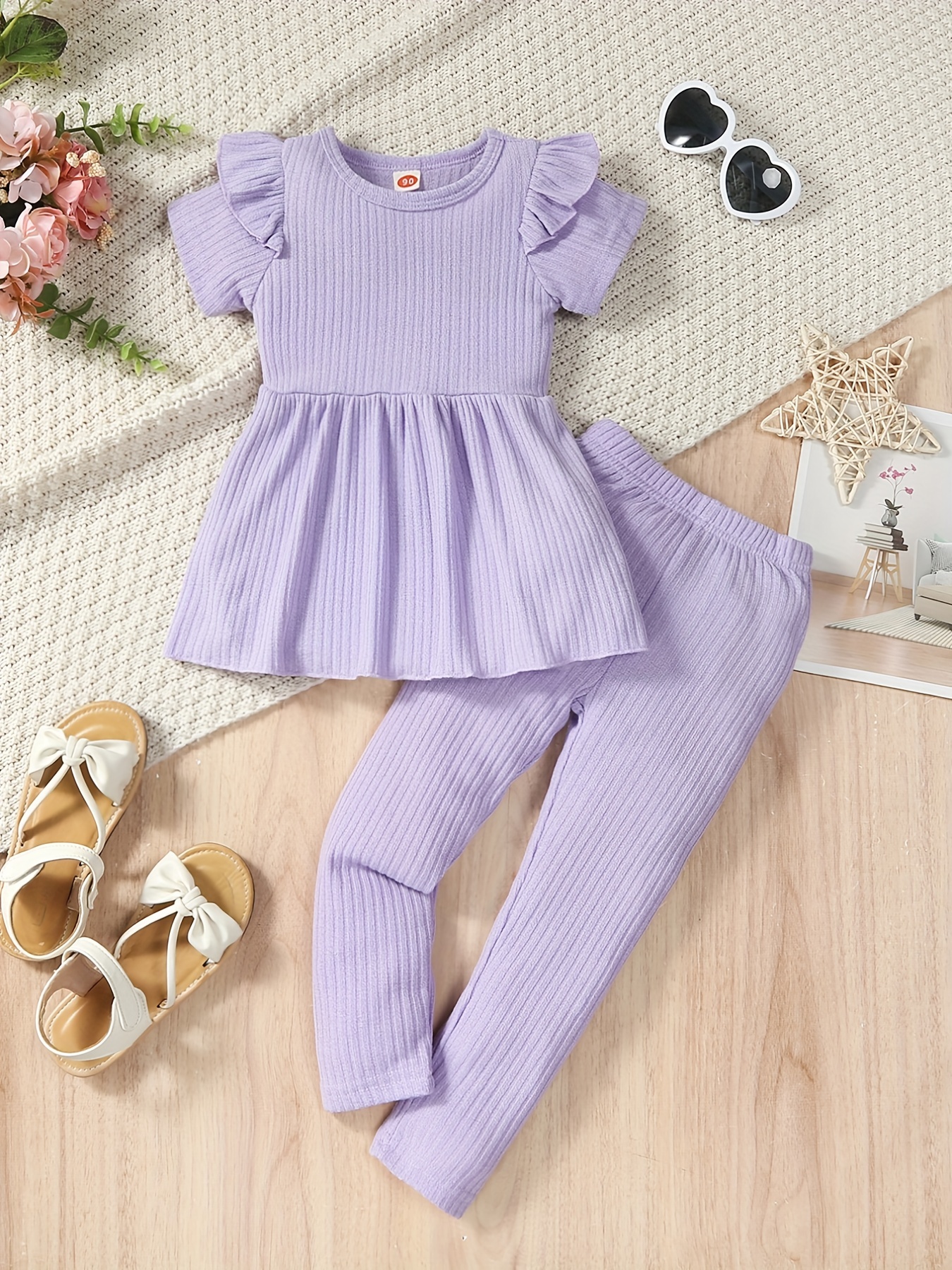 summer girls' orange textured fabric ribbed knit + - Temu Canada