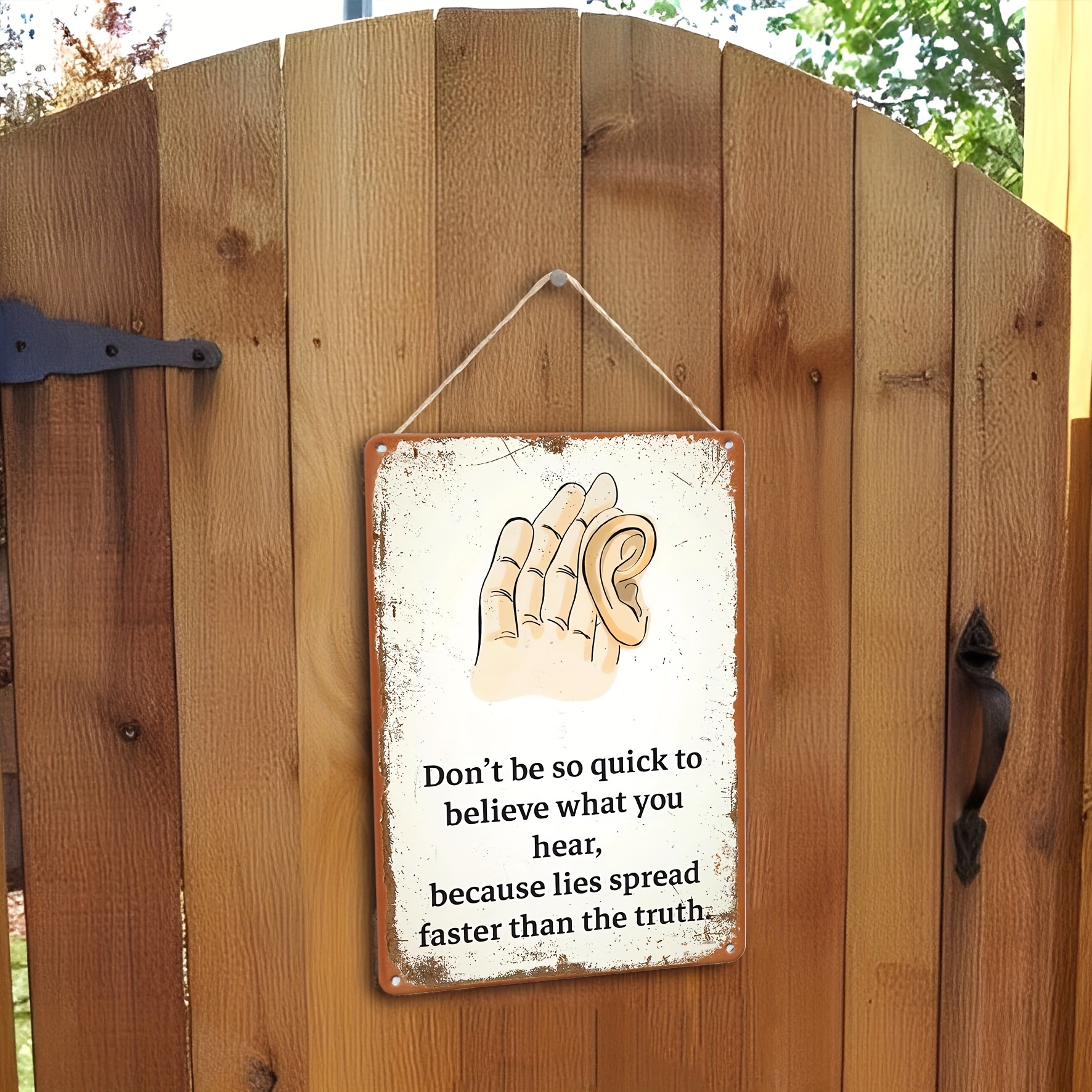 Sarcastic Metal Retro Tin Signs Don't Quick Believe Hear - Temu United ...