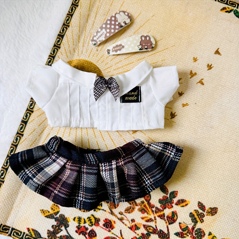 Clothes Suitable Plush Figure Doll Preppy Style Doll - Temu Australia