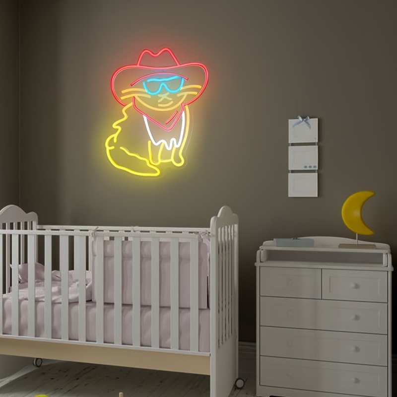 Cool Cat Neon Sign For Wall Decor Led Neon Light For Room Wedding ...