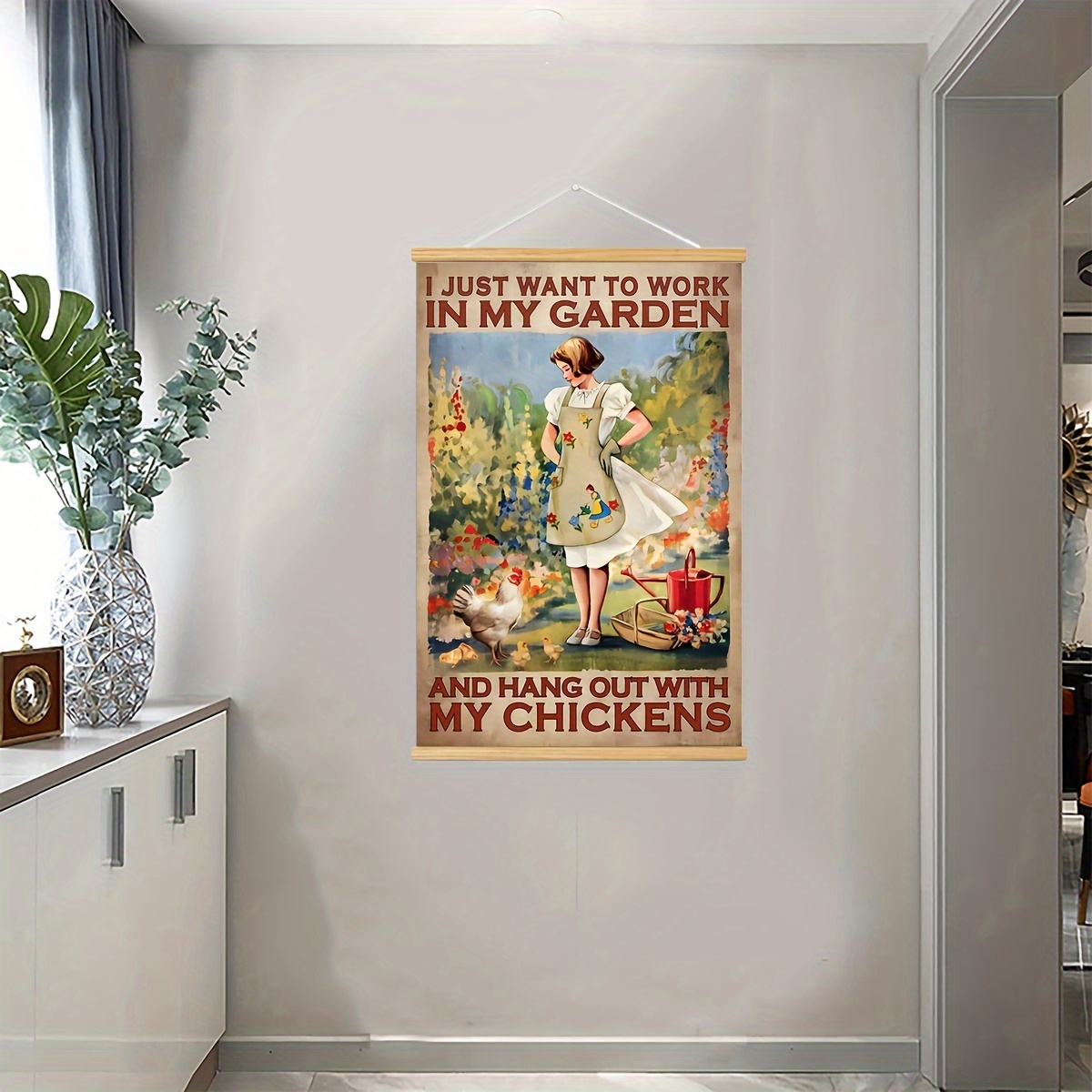 Gardening Mermaid Wall Art Decor Kitchen Bedroom Bathroom - Temu United ...