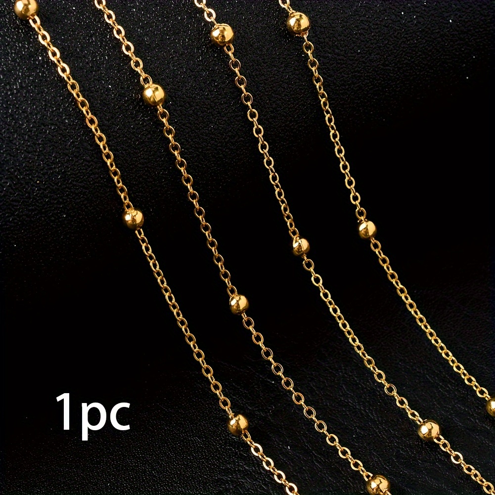 1 Meter Ball Pressed Flat Word Chain Iron Chain Box Chain - Temu United ...