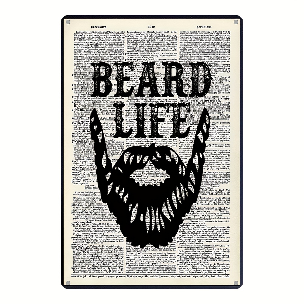 "beard Life" Vintage Metal Aluminum Sign Vintage Plaque - Temu New Zealand