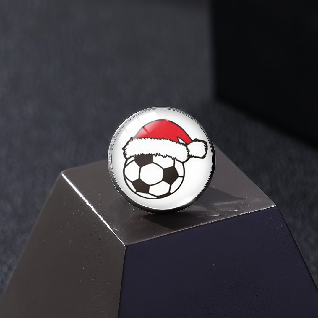1pc Football Rugby Basketball Volleyball Badge New Christmas Hat Brooch ...