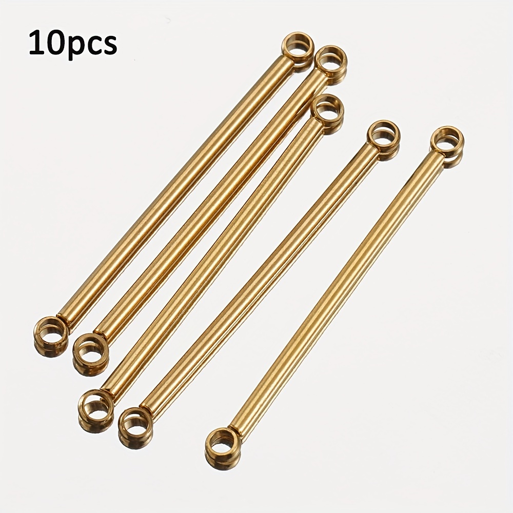 Stainless Steel Bar Stick Connectors Golden Plated Connector - Temu ...