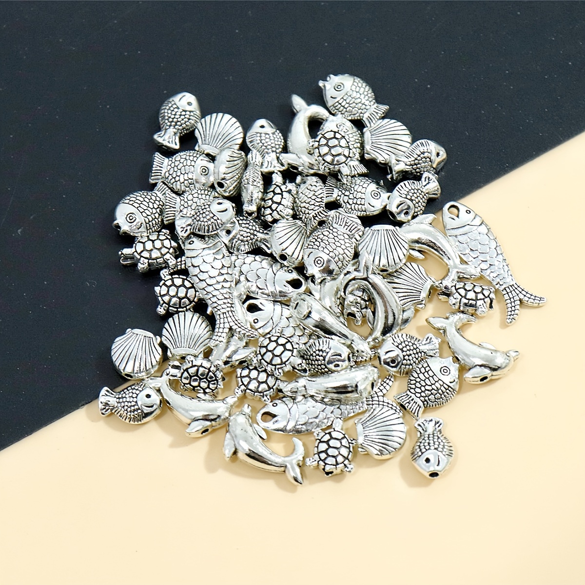 Multi style Marine Series Perforated Beads Turtle Shells For - Temu Canada