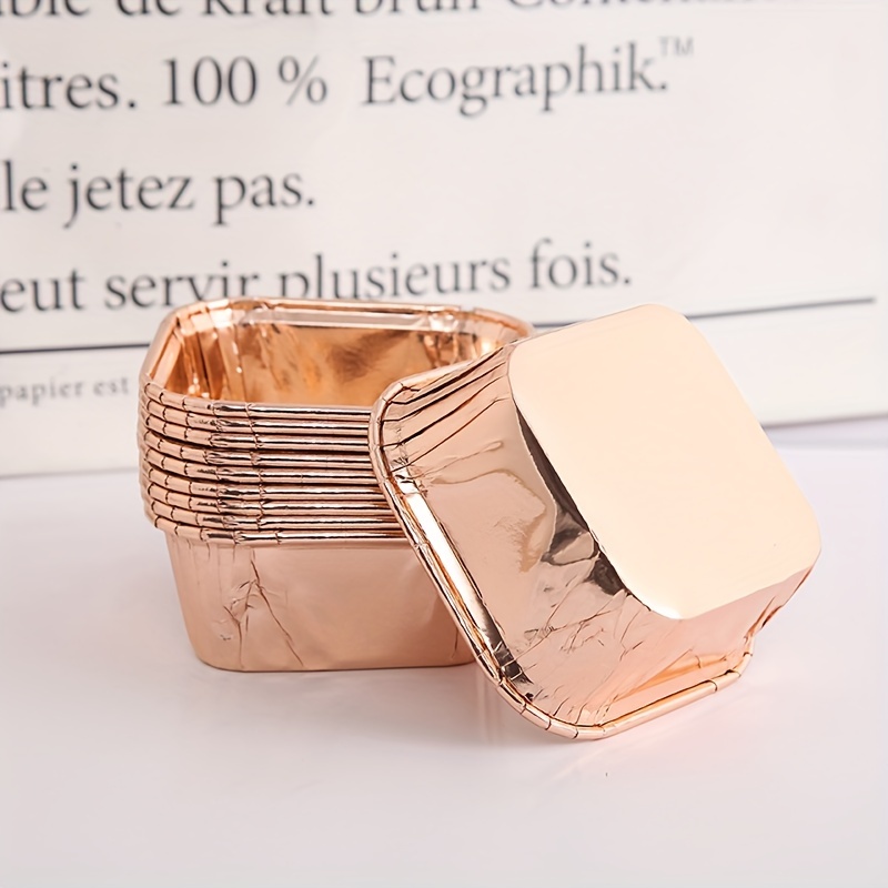 Disposable Muffin Cups Heat Resistant Square Cupcake Cups - Temu Australia