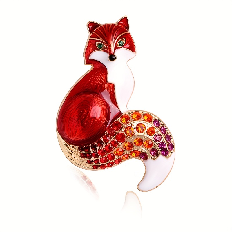 Colorful Little Fox Brooch Pin Cute Animal Accessory - Temu United Kingdom