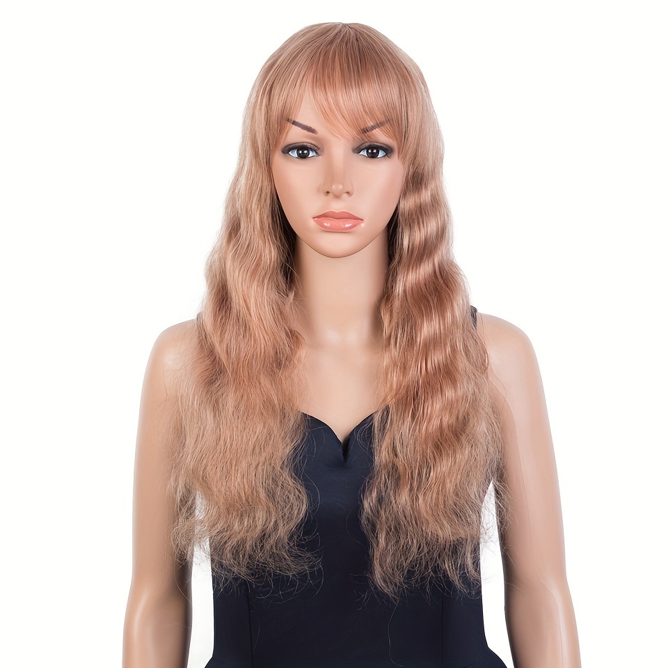 Rose Body Wave Human Hair Wigs Women Colored Brazilian - Temu
