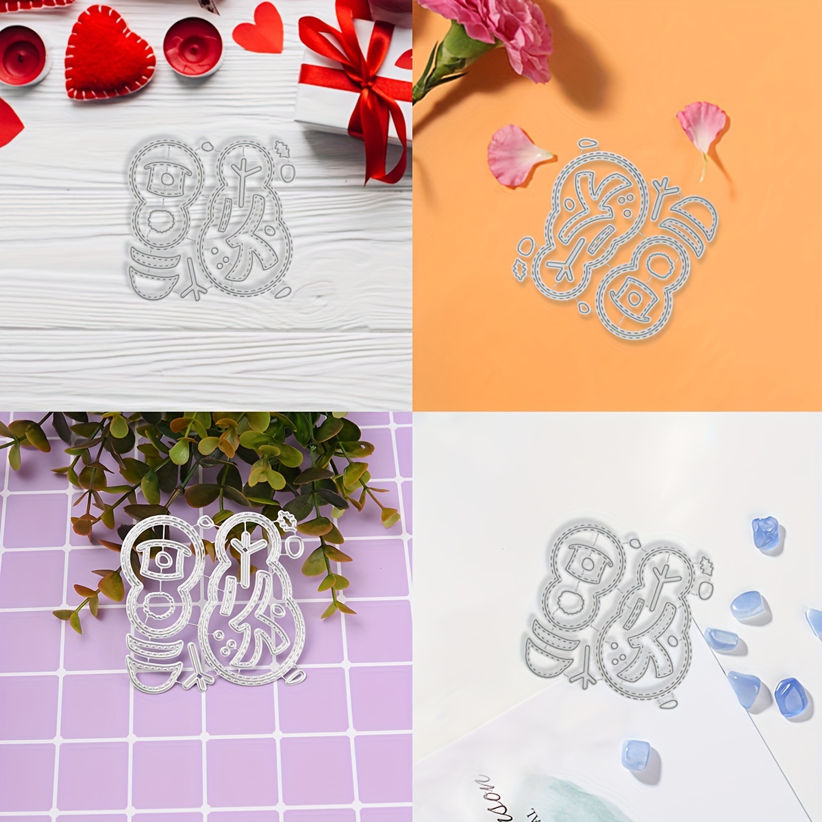 Christmas Metal Cutting Dies Card Making Die Cuts Paper Die - Temu ...