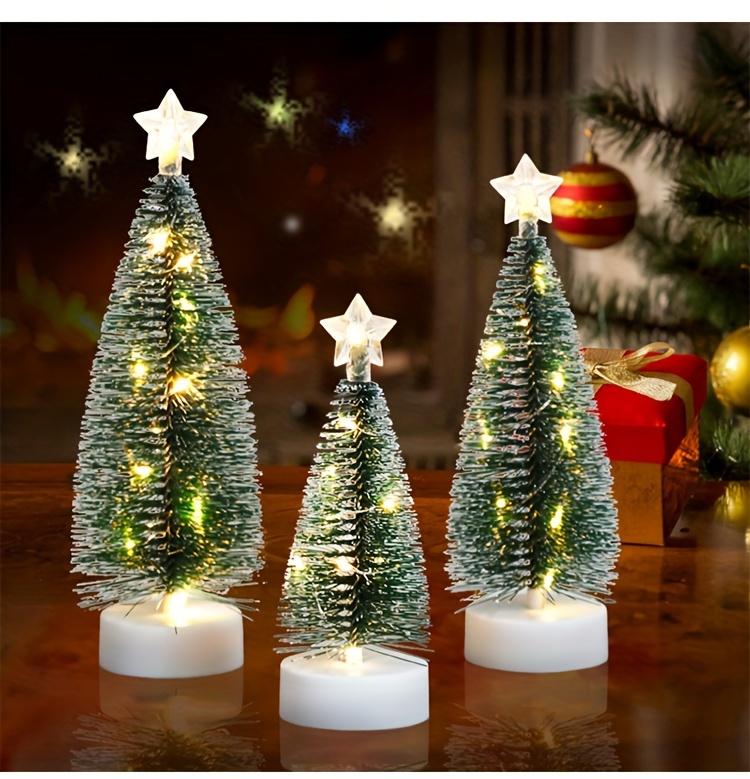 large medium small simulated christmas trees led copper wire Temu