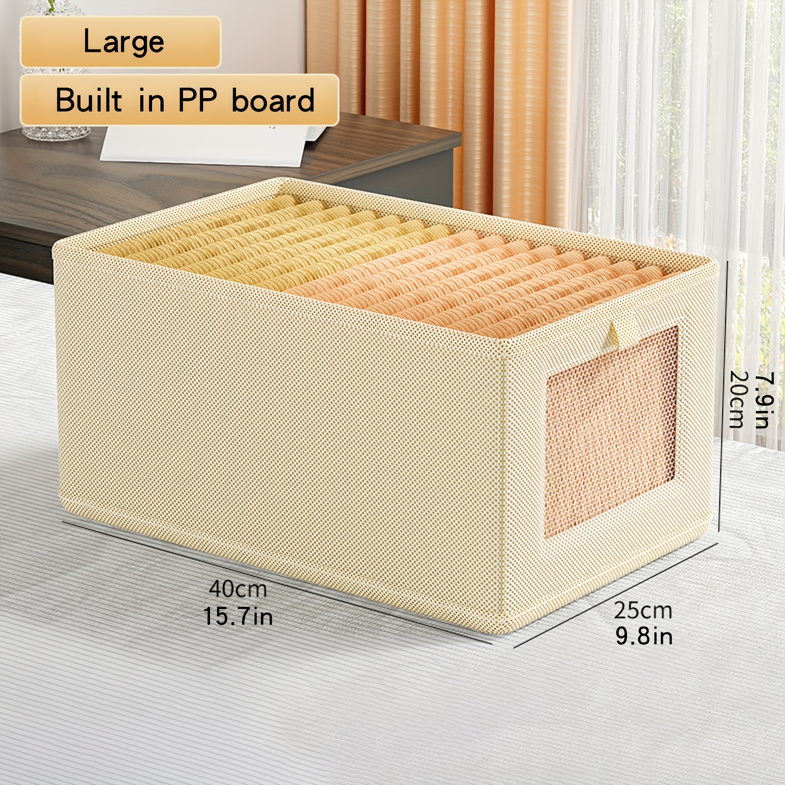 Clothes Drawer Storage Box Window Washable Drawer Basket - Temu United ...