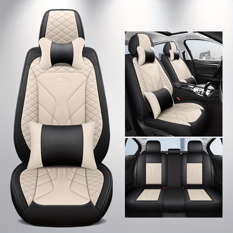 5 Seats Luxury Car Seat Covers New Premium Four Seasons - Temu Portugal