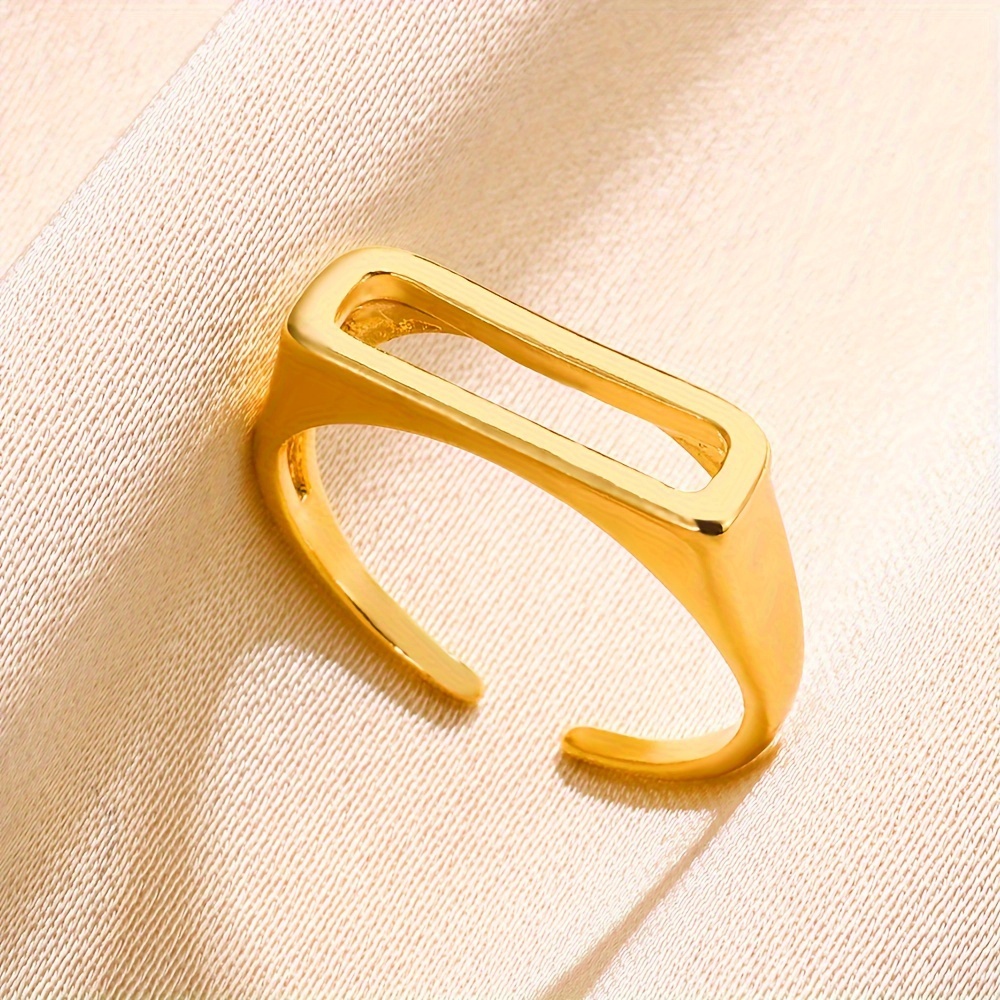 Chic Letter Cuff Ring U Got An Alphabet Choose Suitable Men - Temu ...