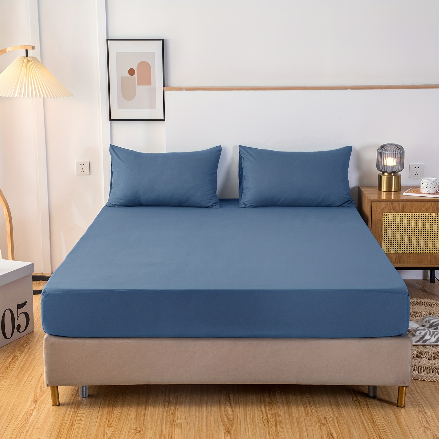 Solid Color Fitted Sheet Set Soft Comfortable Breathable Temu Ireland