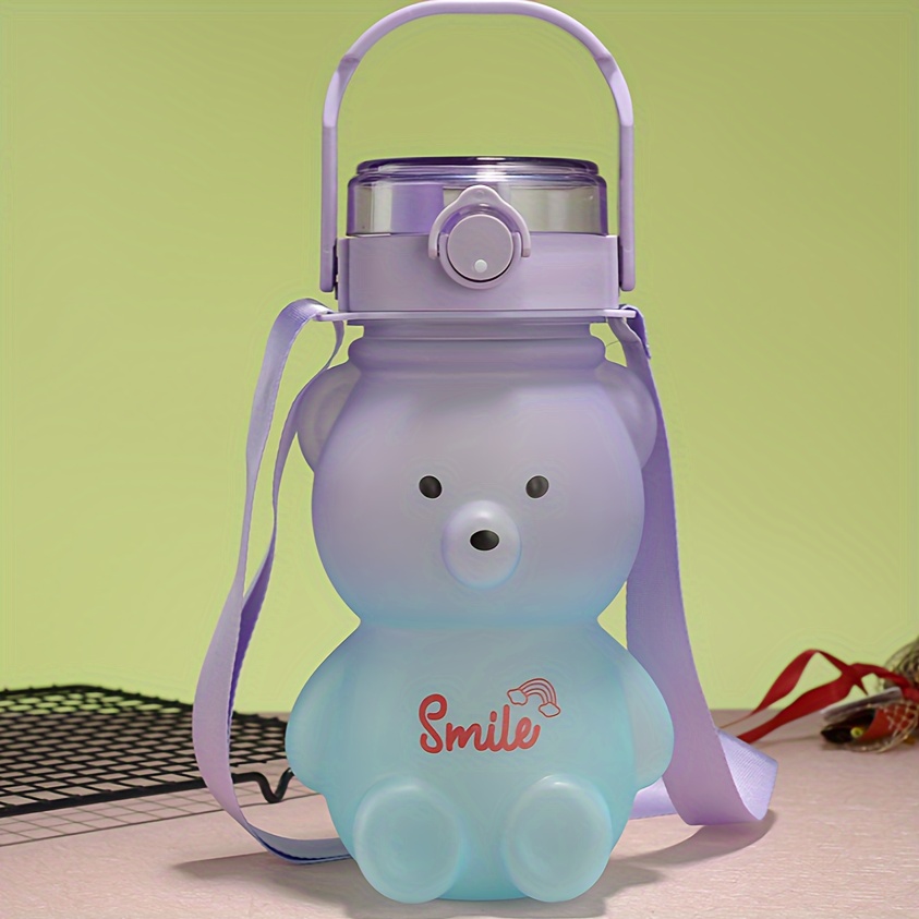 Large Capacity Cute Bear Water Cup Big Belly Water Bottle - Temu Australia