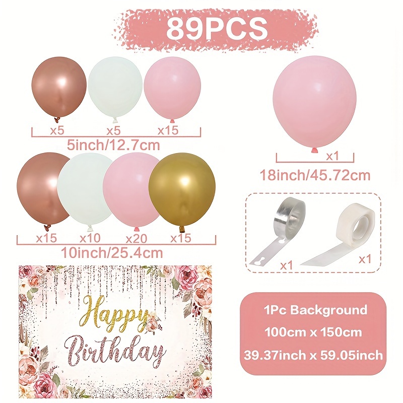 Red Birthday Balloon Backdrop Set Birthday Party - Temu Philippines