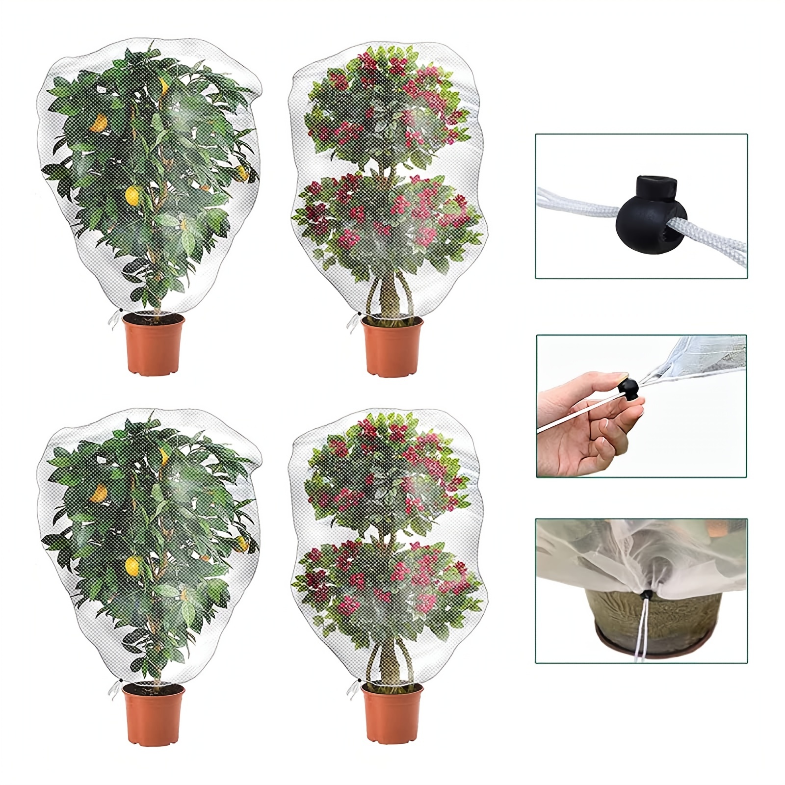 Insect Netting Bags Mesh Drawstring Garden Bug - Temu