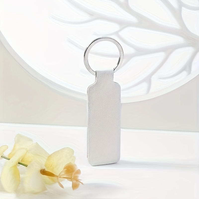 Creative Pu Leather Key Chain Simple Business Small Gift - Temu Canada