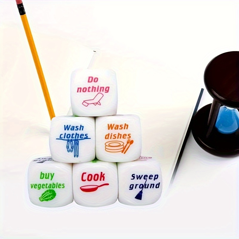 Novelty Game Dices Housework Adult Dice Toy Couple Creative - Temu Ireland