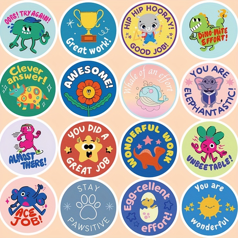 Tooth Necklace Airgoesin 1000pcs 1.5 Inch Tooth Stickers Reward Cute ...