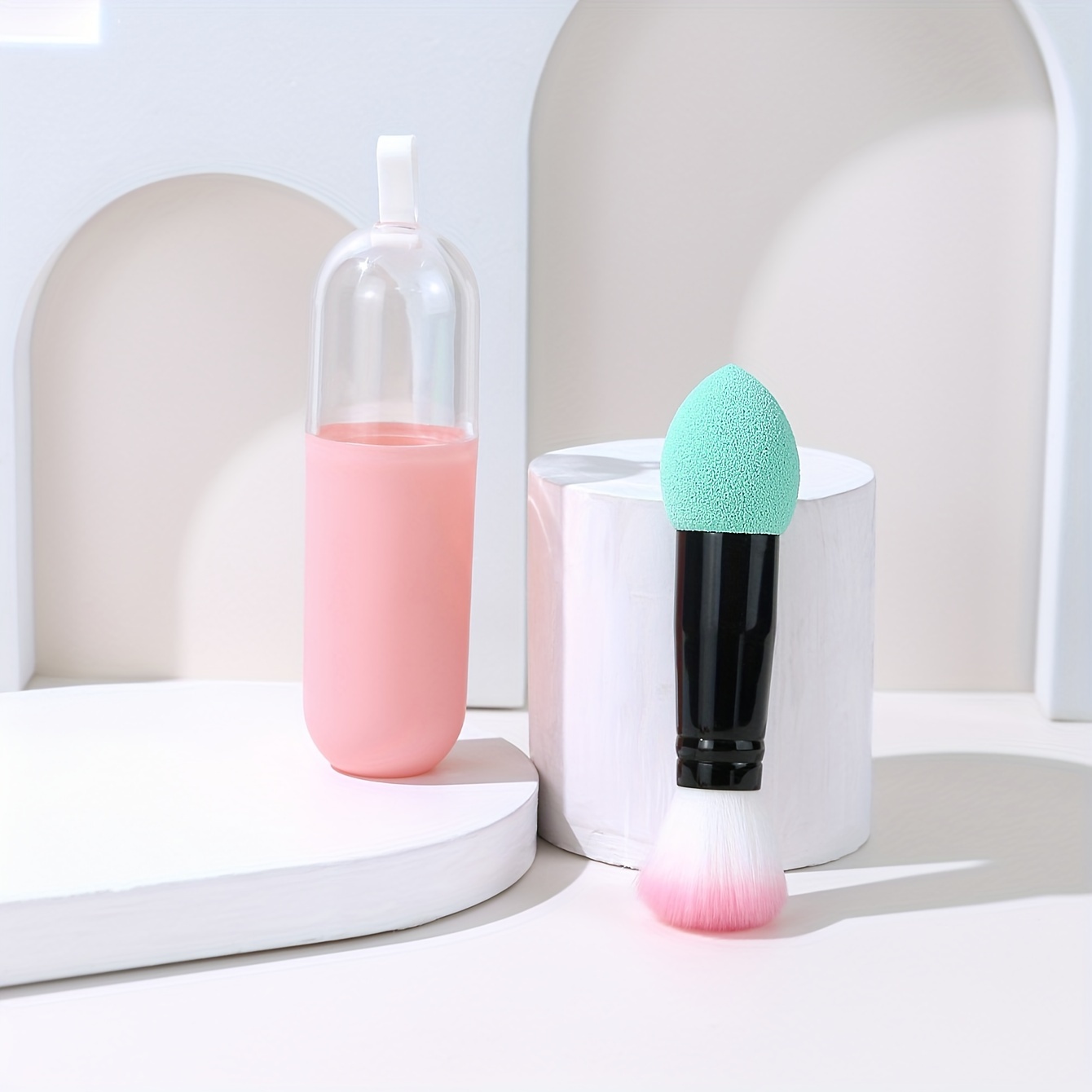 Double Head Puff Brush Capsule Storage Box Multi purpose - Temu United ...