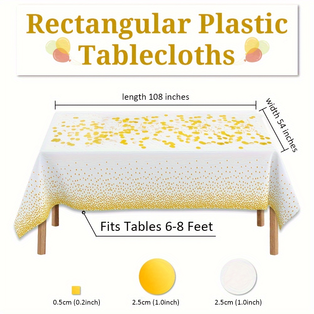 Gold Waterproof Tablecloth Set Including A Bag Decorative - Temu New ...