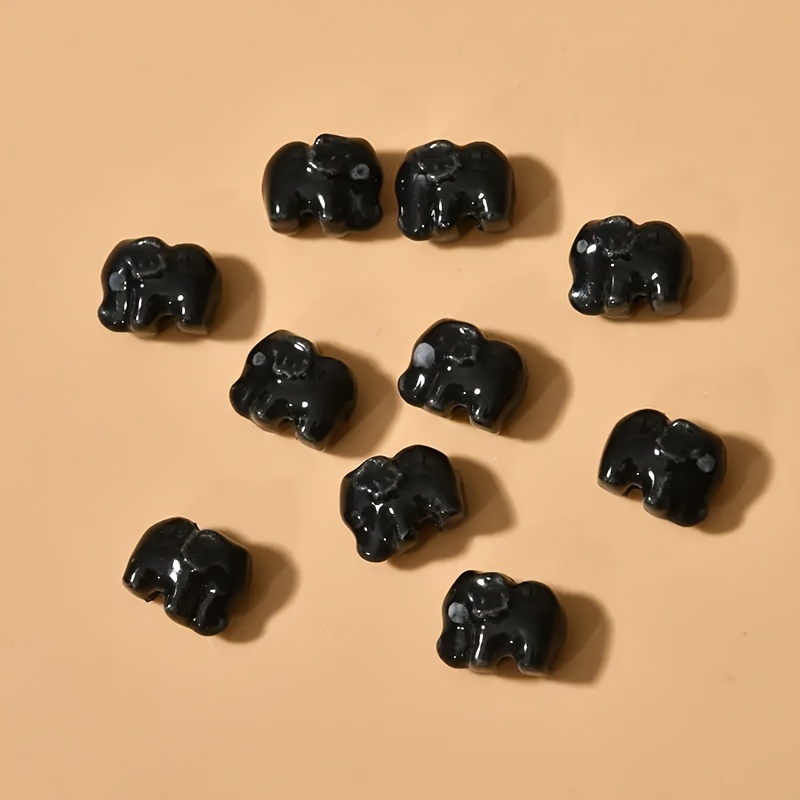 Colorful Cute Elephant Ceramic Beads Making - Temu