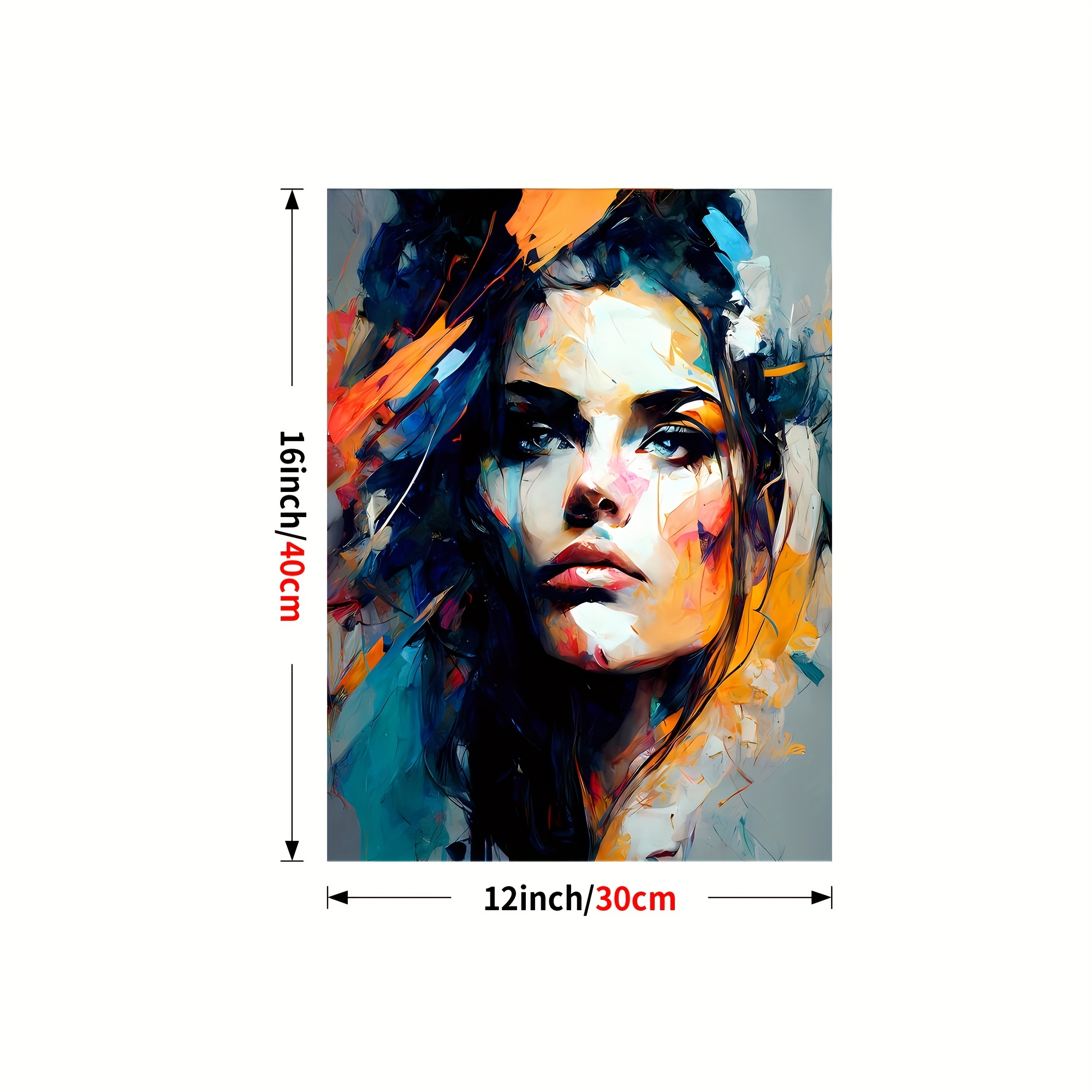 1pc Canvas Painting Abstract Art Painting Portraits Wall Art For ...