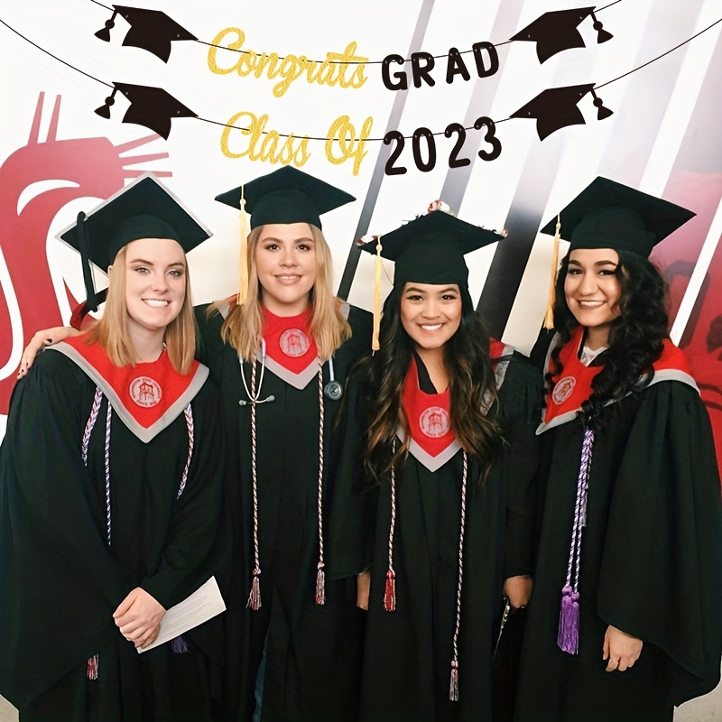 Background Wall Graduation Celebration Party Golden - Temu United