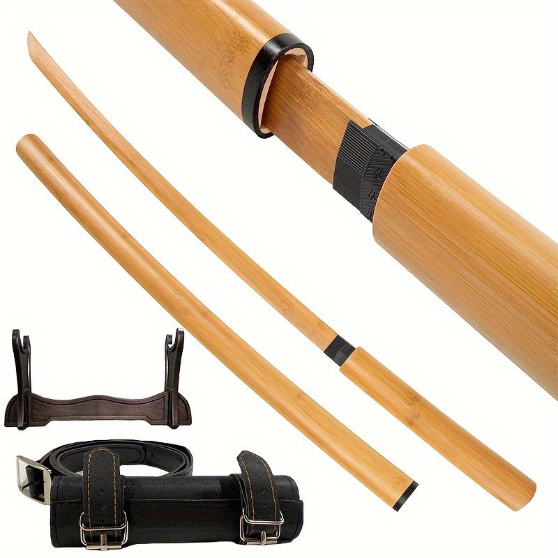 Wooden Anime Sword With Belt And Stand Perfect For Anime Cosplay ...