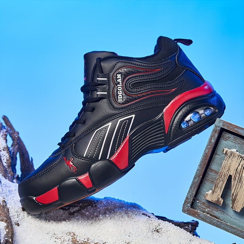 Mens Hiking Boots Warm Plush Lining Durable Non Slip Comfortable Snow ...