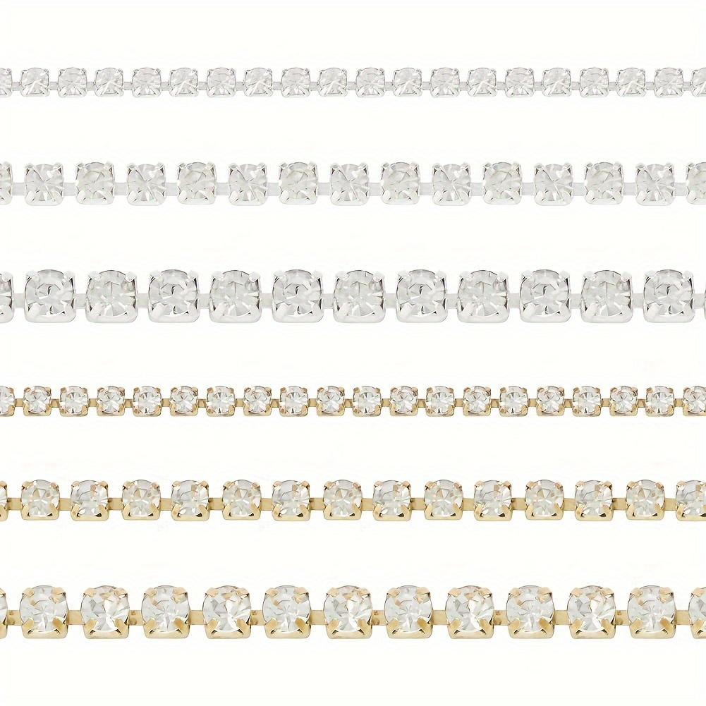 Mixed Style Brass Rhinestone Strass Chains Crystal - Temu United Kingdom