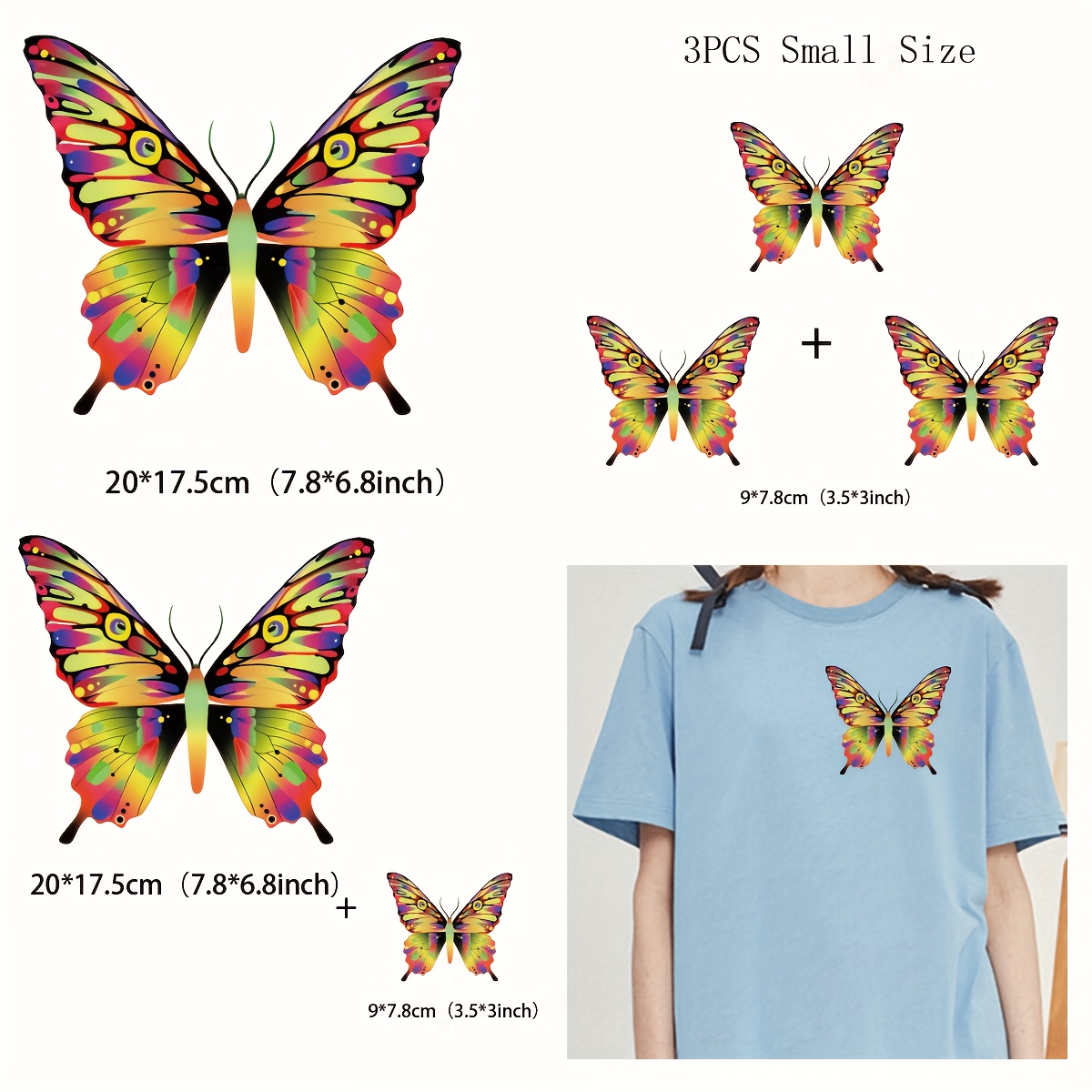 Beautiful Butterfly Series Iron Stickers Heat Transfer - Temu New Zealand