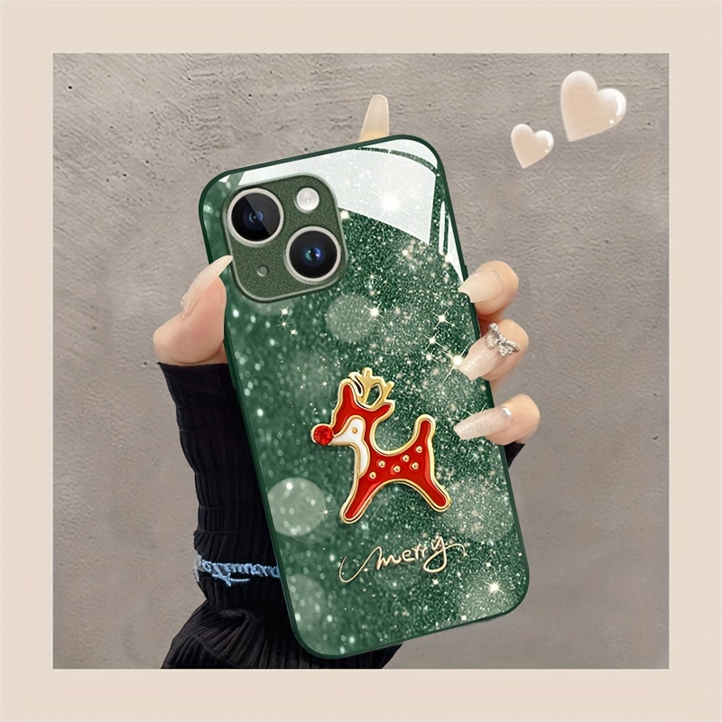 Creative Green Christmas Deer Pattern Phone Case Suitable - Temu United ...