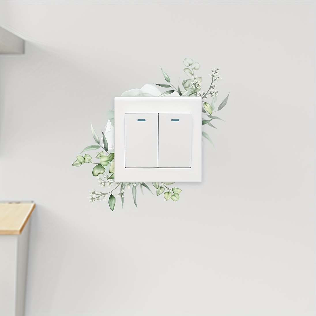 chic floral switch sticker stick pvc wall decal - Temu Canada