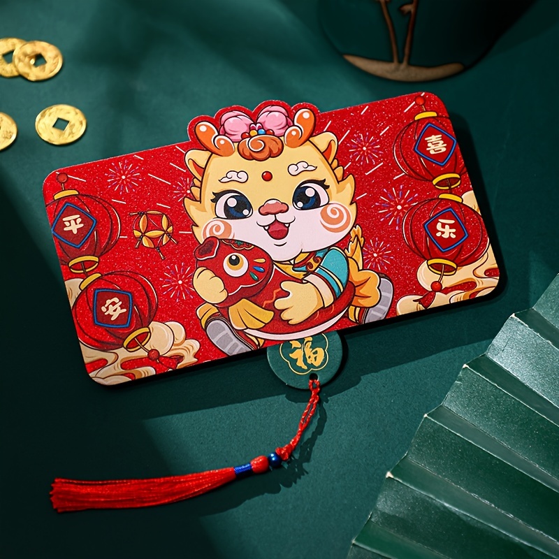 New Year Folding Red Envelope Creative Red Envelope Dragon - Temu Australia