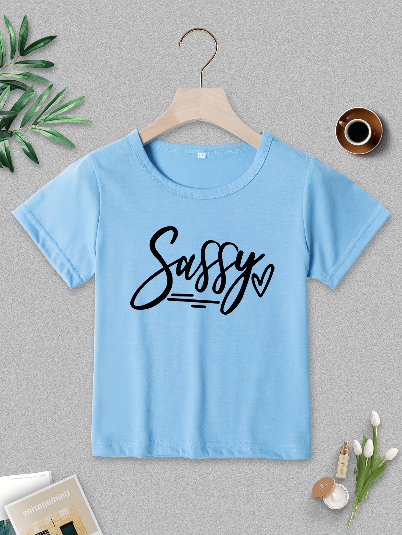 Crew Neck Graphic Tee Sassy Print Girls Comfy Trendy Short Temu New