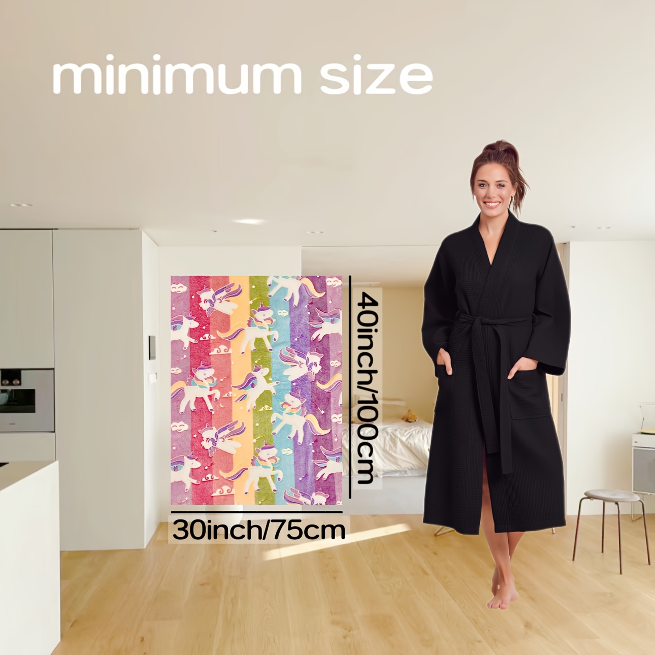 1pc Rainbow Flannel Throw Blanket Soft Cozy - Temu United