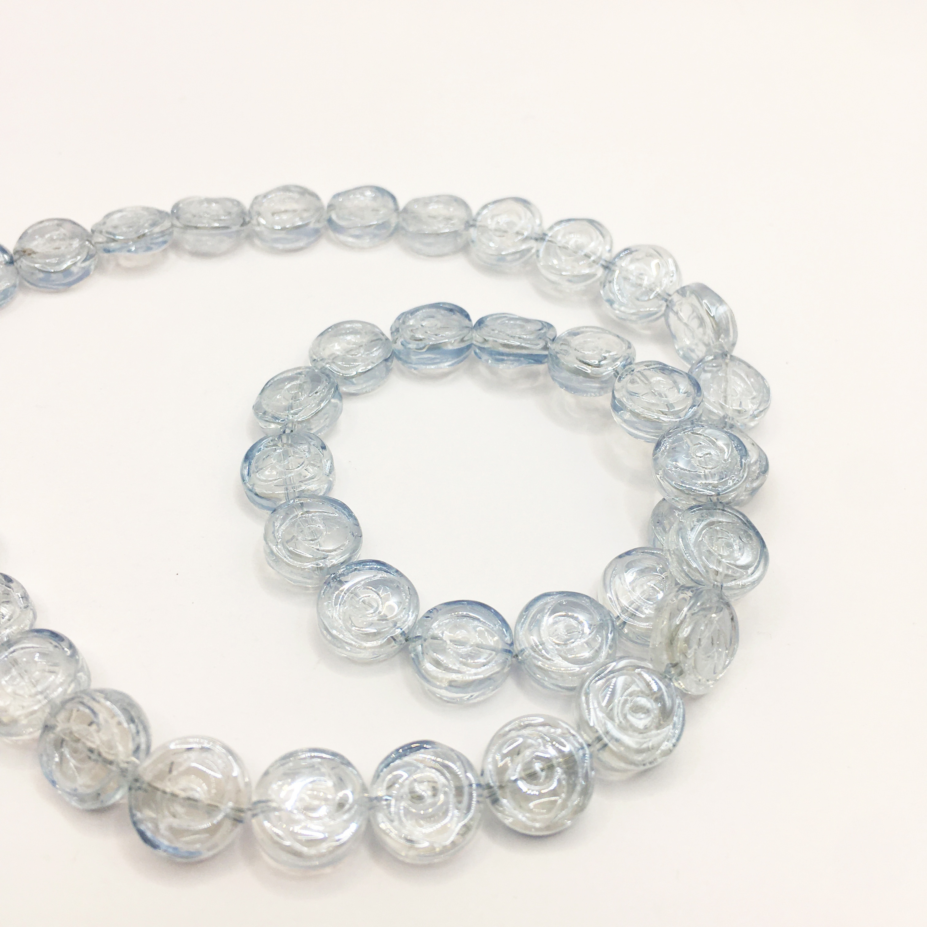 Small Rose Straight Hole Electroplated Iridescent Crystal - Temu United ...