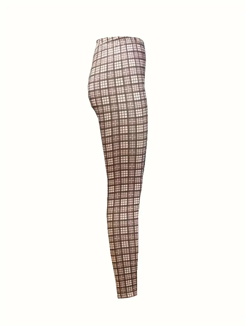 Print Skinny Leggings Casual Elastic Waist Stretchy Temu Australia