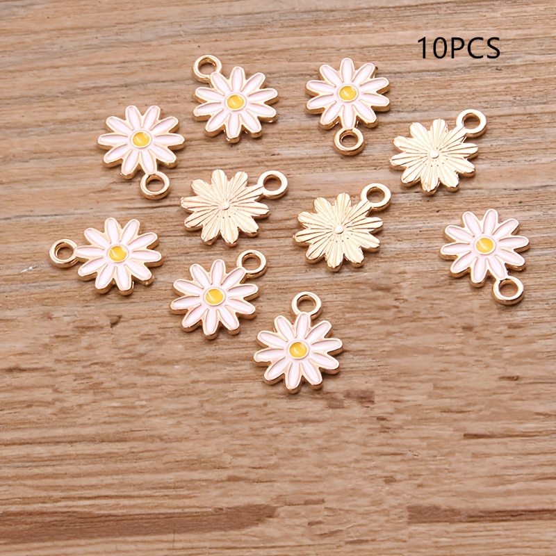Colorful Mini Alloy Daisy Pendants Diy Necklace Jewelry - Temu United ...
