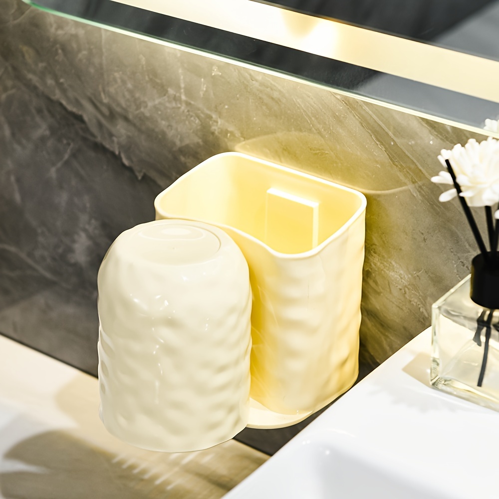 1pc Toothbrush Holder Gargle Cup Wall Mounted Toothbrush - Temu United ...