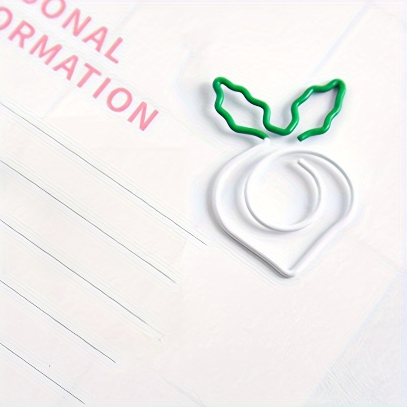 Cartoon Cute Fruit Carrot Paper Clip Pea Ice Cream Sticky - Temu Australia